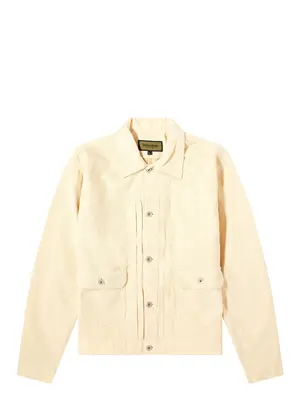 UNIFORM BRIDGE Type-2 Corduroy Trucker Jacket - Cream