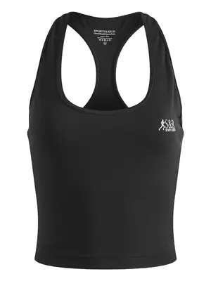 SPORTY & RICH Sr Runner Sports Tank Bra - Black