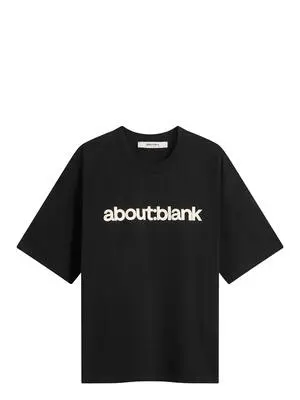 ABOUT:BLANK Block T-shirt - Black/oat