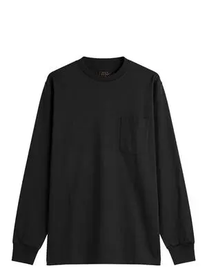 BEAMS Long Sleeve Pocket T-shirt - Black