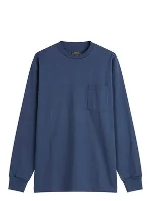 BEAMS Long Sleeve Pocket T-shirt - Navy
