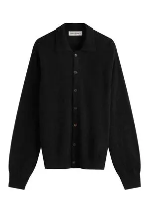 Our Legacy Evening Polo - Black Fuzzy Alpaca