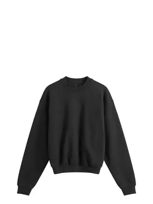 SKIMS Cotton Fleece Classic Crew Sweat - Onyx