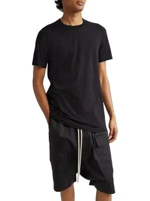 Rick Owens Level T Longline Cotton T-shirt - Black