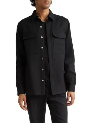 RICK OWENS Wool Button-up Shirt
