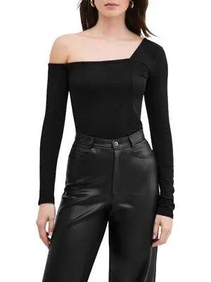 MARCELLA Elsa One-shoulder Top - Black
