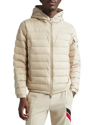 Moncler Galion Hooded Down Puffer Jacket - Medium Beige