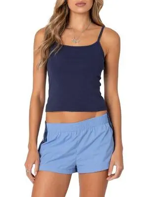 EDIKTED Deanna Cotton Tank - Navy