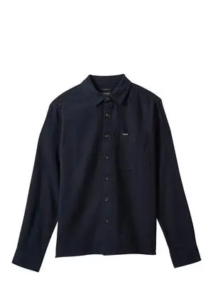 Brixton Hastings Solid Flannel Button-up Shirt - Black