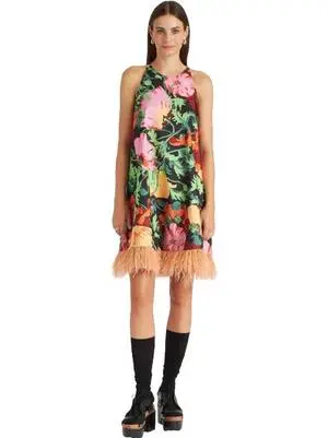 La DoubleJ La Fenice Mini Dress - Wonderland Black