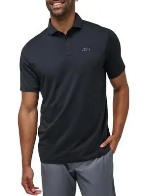 Travis Mathew Heater Pro Performance Golf Polo - Black