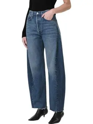 AGOLDE Luna Pieced Barrel Jeans - Split