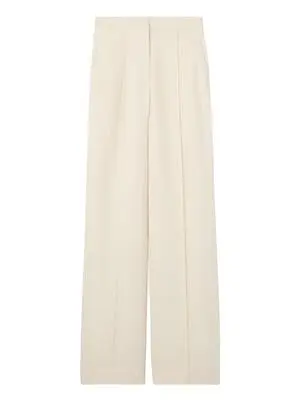 ST. JOHN St. John Collection Tonal Tweed Wide Leg Trousers