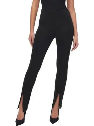 Good American Sculpt Slim Fit Pull-on Pants - Black001