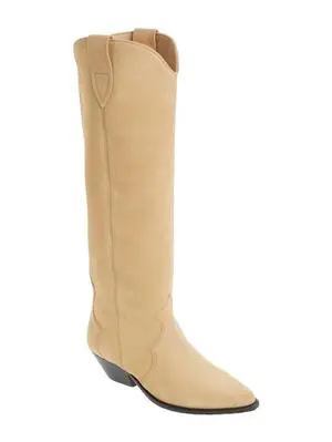 Isabel Marant Étoile Isabel Marant Denvee Tall Western Boot Beige