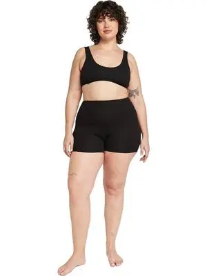NUDEA Organic Cotton Boyfriend Boxer Short - Black
