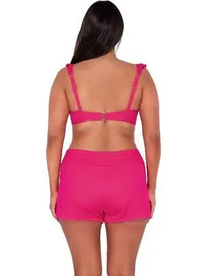 SUNSETS Sunsets Laguna Swim Short Bottom Begonia Sandbar Rib