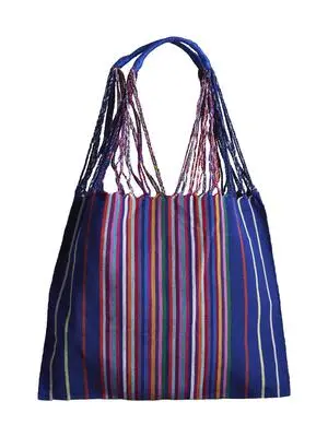 VERVE CULTURE Chiapas Woven Hammock Tote - Blue