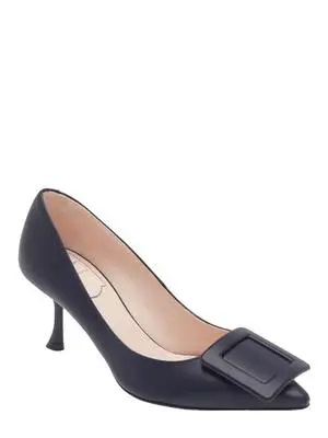 ROGER VIVIER Viv In The City Pump - Blue Chiaro
