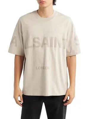 ALLSAINTS Biggy Logo Graphic T-shirt - Sandstone Taupe