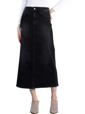 WASH LAB DENIM Pencil Skirt - Perfect Grey