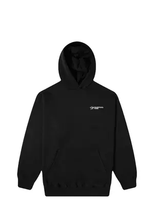 Balenciaga Large Fit Hoodie - Black