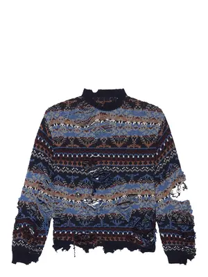 BALENCIAGA Balenciaga Ripped Sweater