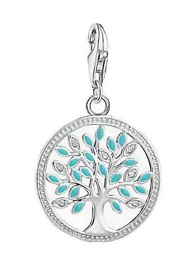 THOMAS SABO Tree Of Love Sterling-silver Pendant Charm - 925 Sterling Silver
