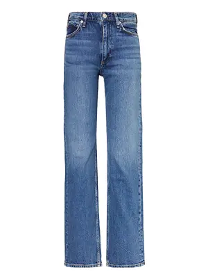 Rag & Bone Harlow Straight-leg Mid-rise Stretch-denim Jeans - Kendra