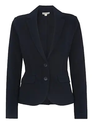 Whistles Slim-fit Cotton-jersey Jacket - Navy