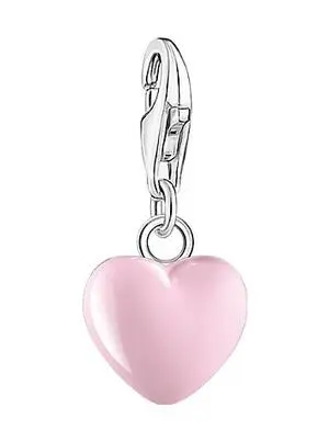 THOMAS SABO Heart Charm - Silver & Enamel