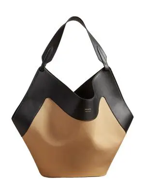 Khaite Lotus Medium Tote Bag - Black Honey