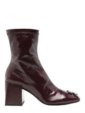 COURREGES 70mm Leather Boots - Red