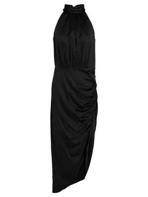 Veronica Beard Gabriella Asymmetric Midi Dress - Black