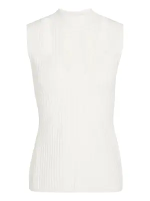 DIANE VON FURSTENBERG Diane Von Furstenberg Viviane Ribbed-Knit Turtleneck Top
