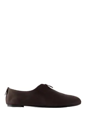 Loro Piana Floaty Nubuck Loafers - Brown