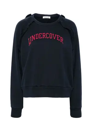 UNDERCOVERISM Logo-print Cotton Sweatshirt - Blue
