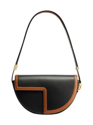 PATOU Patou Le Two-Tone Shoulder Bag Black