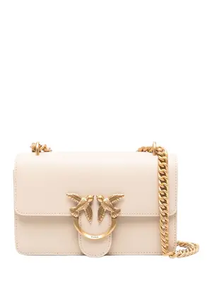 Pinko Mini Love One Crossbody Bag - Neutrals