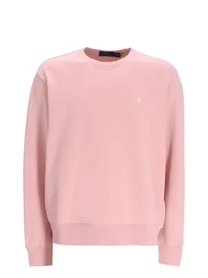 Polo Ralph Lauren Embroidered Logo Cotton Sweatshirt - Pink