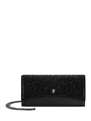 Philipp Plein Crystal-embellished Skull Crossbody Bag - Black