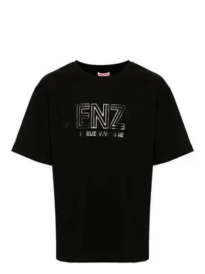 Kenzo Logo-tape T-shirt - Black