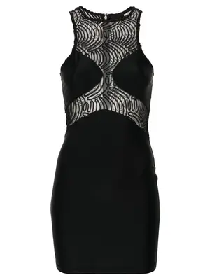 ROTATE BY BIRGER CHRISTENSEN Stretchy Mini Dress - Black