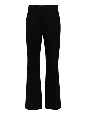 Victoria Beckham Classic Ponte Flared Trousers - Black