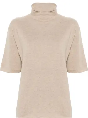 JIL SANDER High-neck Sweater - Neutrals