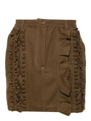 Cecilie Bahnsen Odin Mini Skirt - Brown