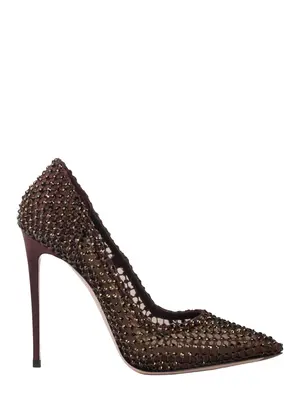 LE SILLA Gilda 120mm Rhinestone-embellished Pumps - Brown