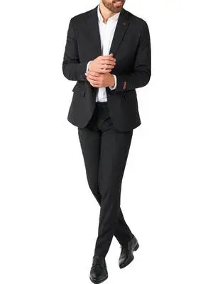 Opposuits Daily Tailored Fit Two-piece Suit - Black