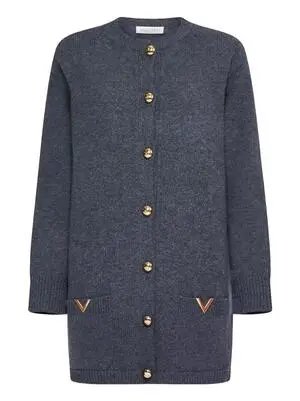 Valentino Garavani Vgold Cardigan - Grey