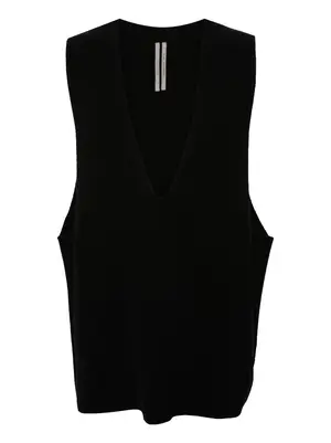 Rick Owens Fine-knit Vest - Black